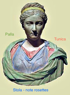 The Roman Stola: Part II, Color & Embellishments | ROMANA SUM